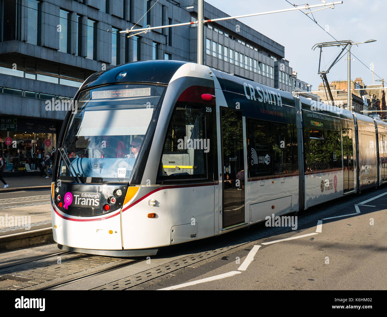 Edinburgh city trams hi-res stock photography and images - Alamy