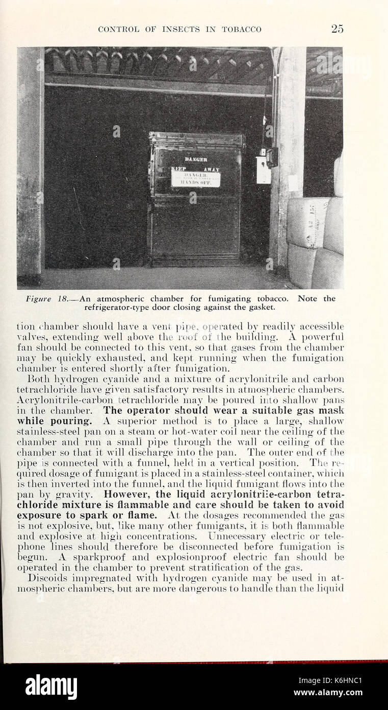 Control of insects in stored and manufactured tobacco (Page 25 ...