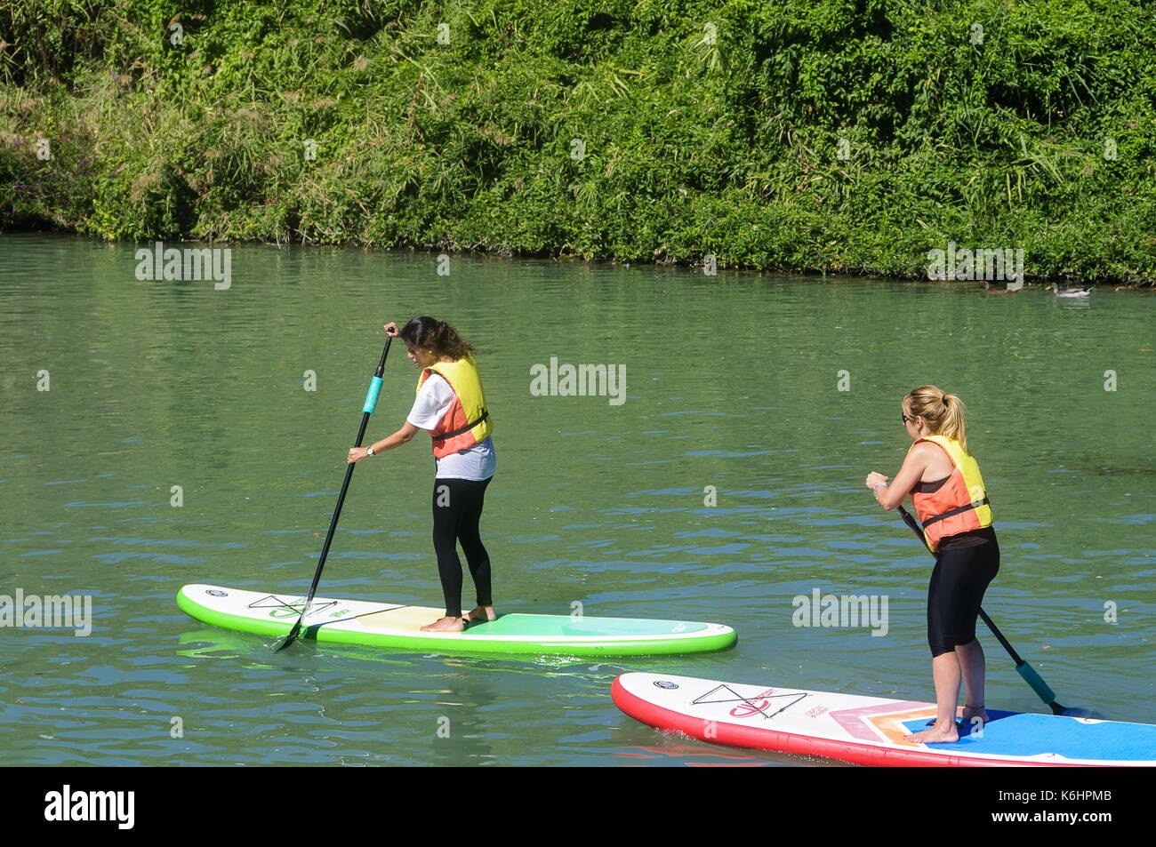 Practicing surf hi-res stock photography and images - Alamy