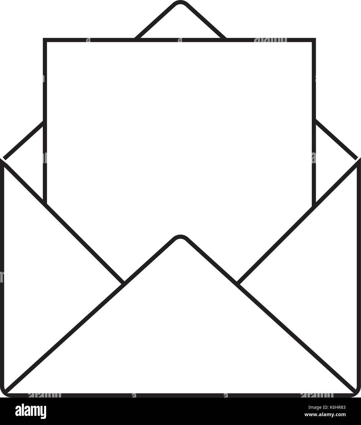 letter and envelope icon Stock Vector Image & Art - Alamy