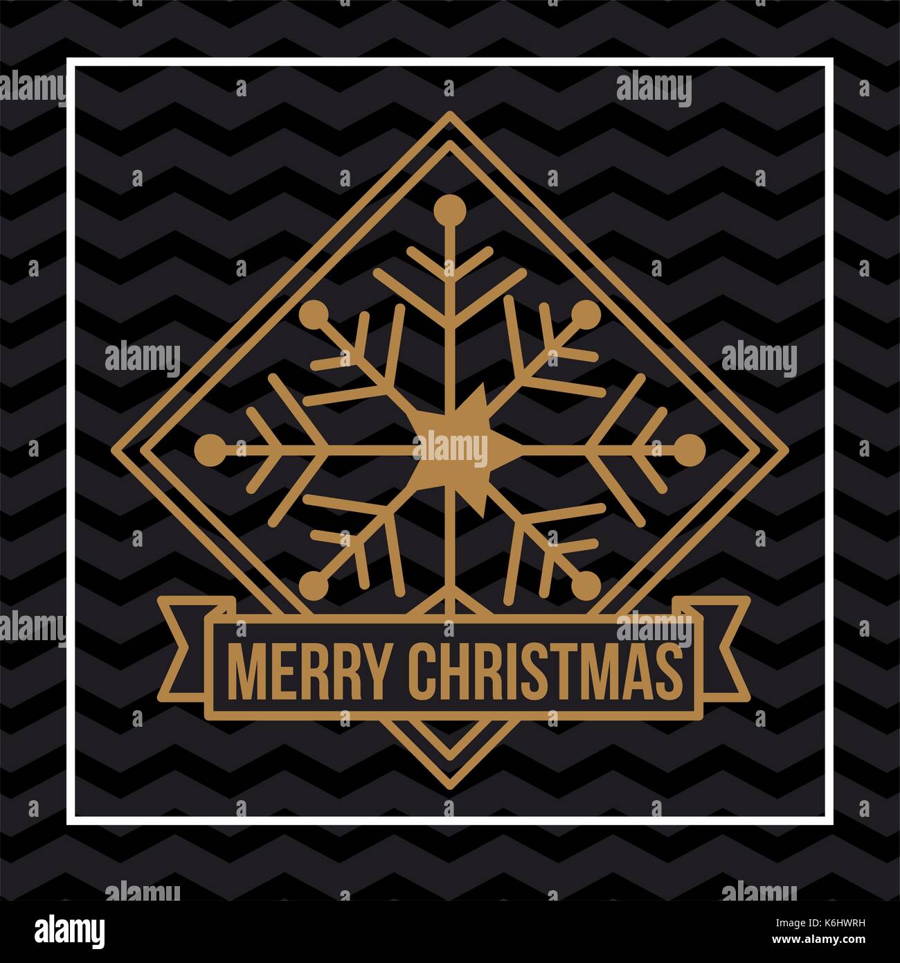 merry christmas lettering decoration card design Stock Vector Image ...