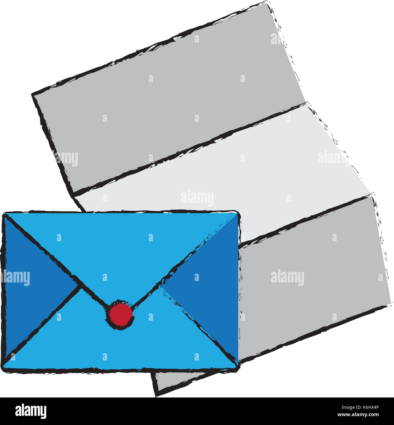 letter and envelope icon Stock Vector Image & Art - Alamy