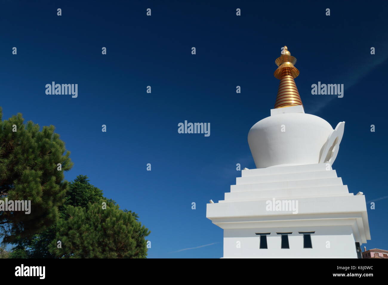 Buddhist temple dome vertical image horizontal Stock Photo - Alamy