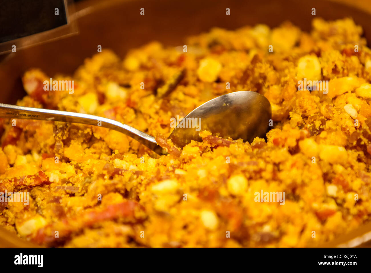 Closeup view at traditional spanish meal migas Stock Photo - Alamy