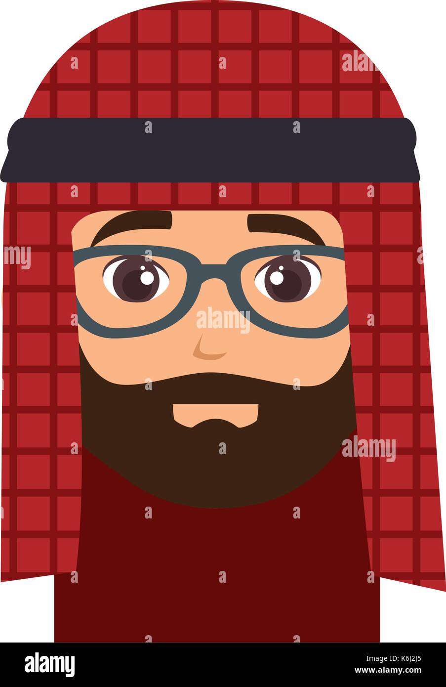 muslim man avatar character vector illustration design Stock Vector ...