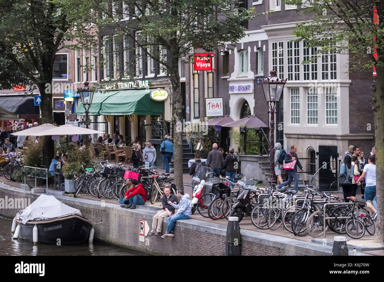 Lively street view along hi-res stock photography and images - Alamy