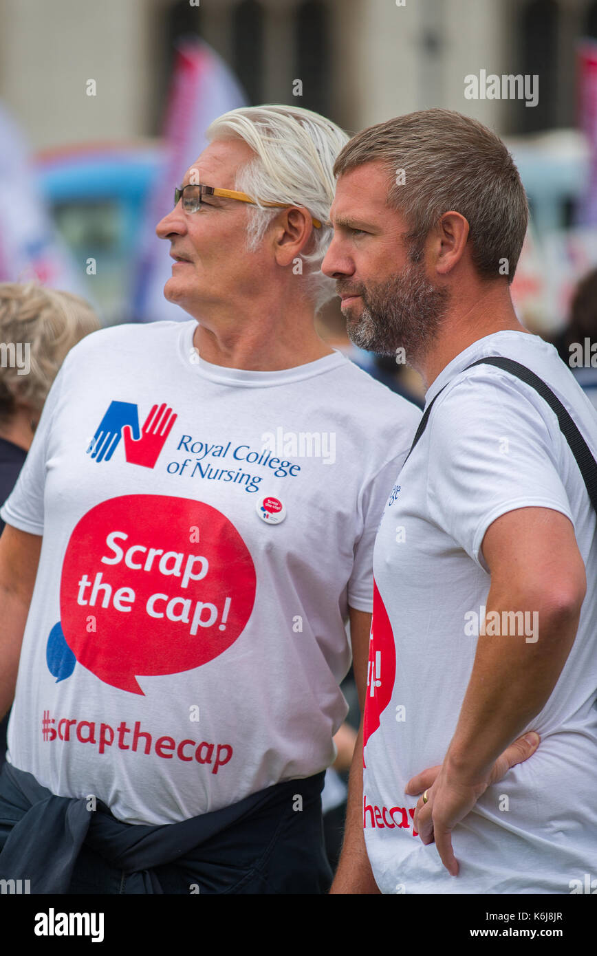 Scrap The Cap protest - Thousands of nurses gather at Parliament Square ...