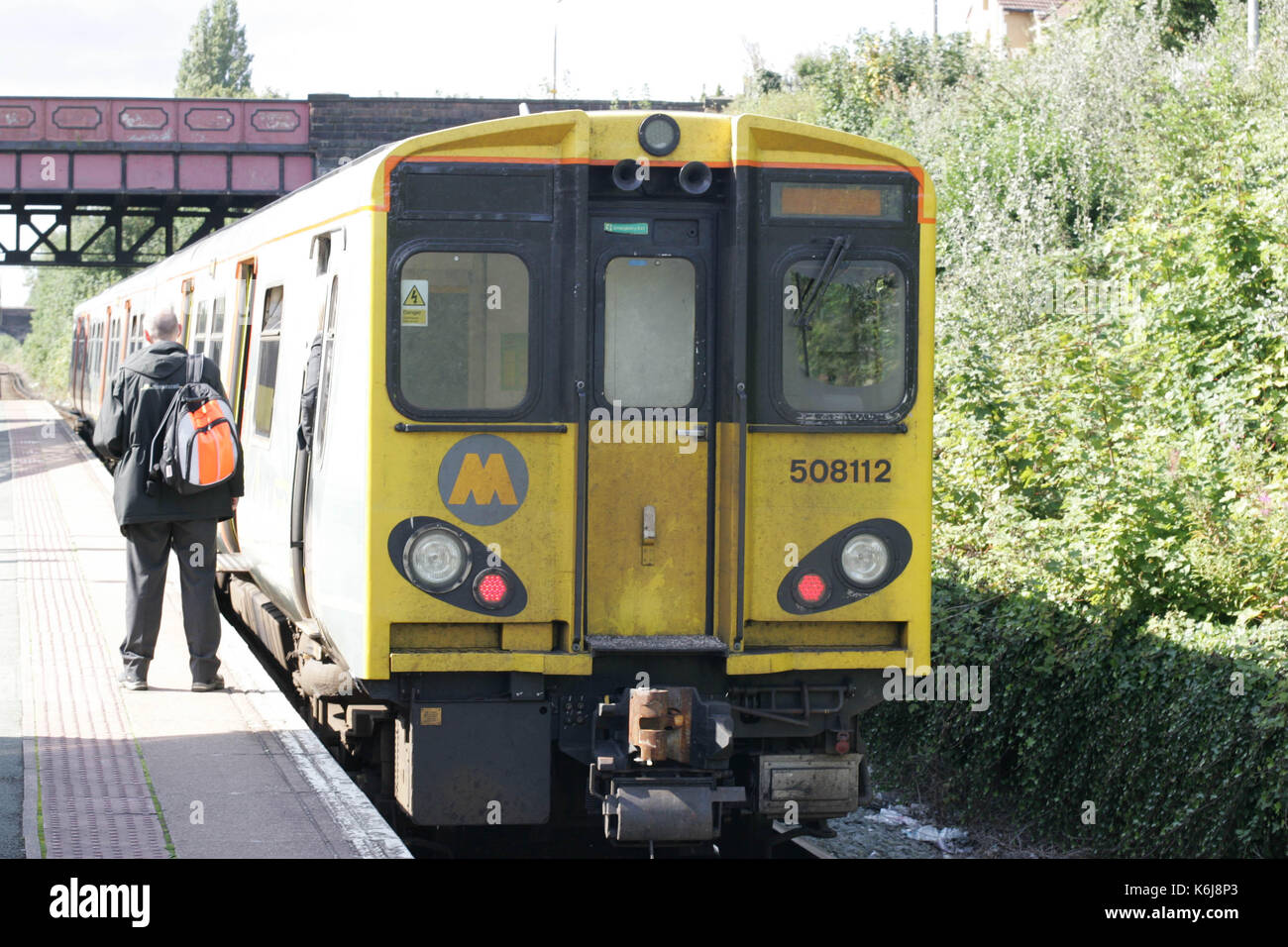 Trains working at Hunts Cross, Liverpool Stock Photo - Alamy
