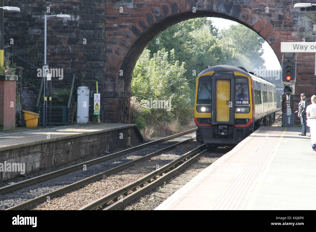 Trains working at Hunts Cross, Liverpool Stock Photo - Alamy