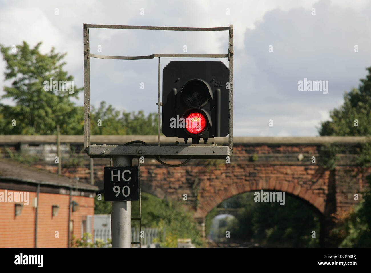 Trains working at Hunts Cross, Liverpool Stock Photo - Alamy