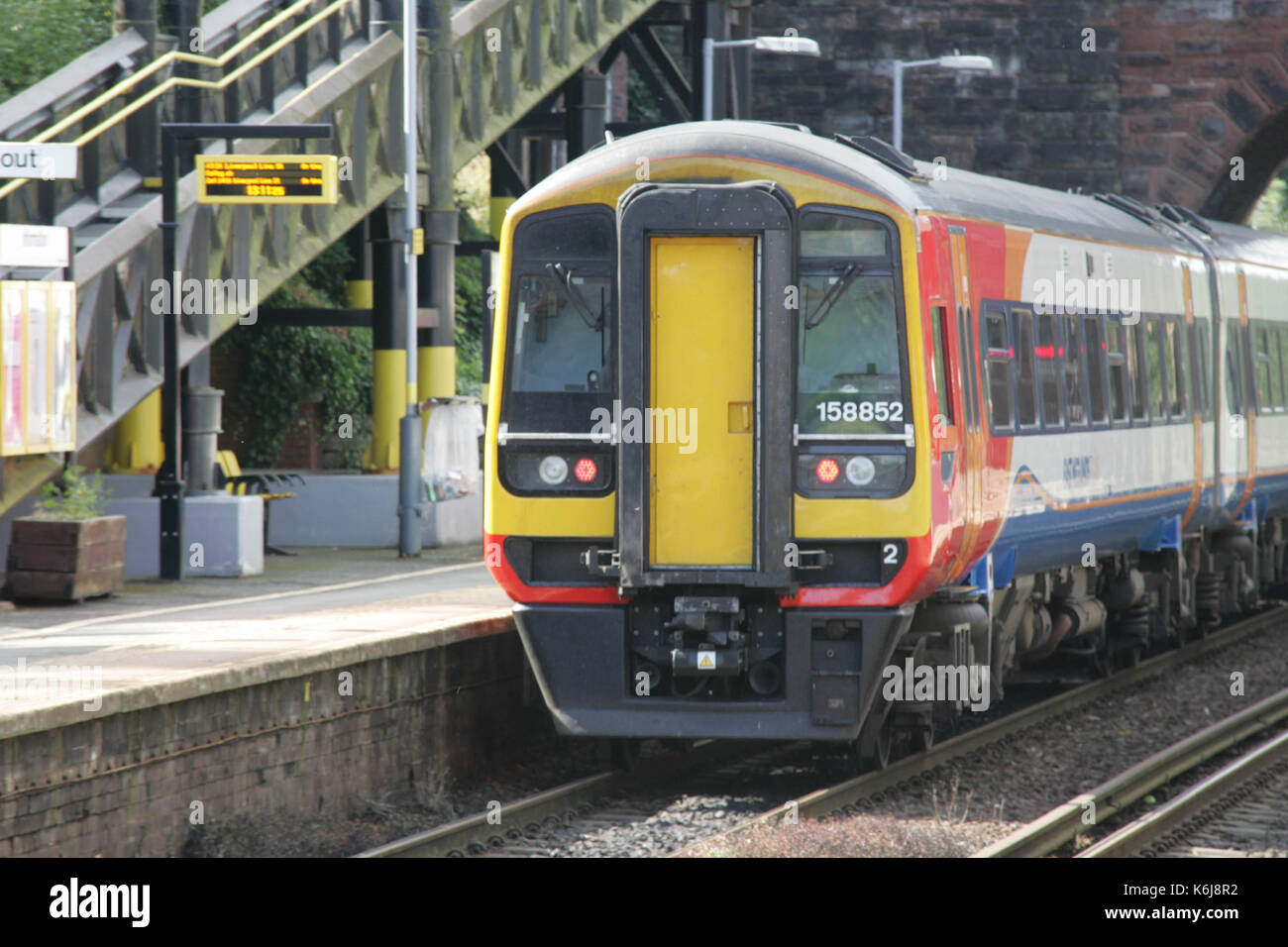 Trains working at Hunts Cross, Liverpool Stock Photo - Alamy
