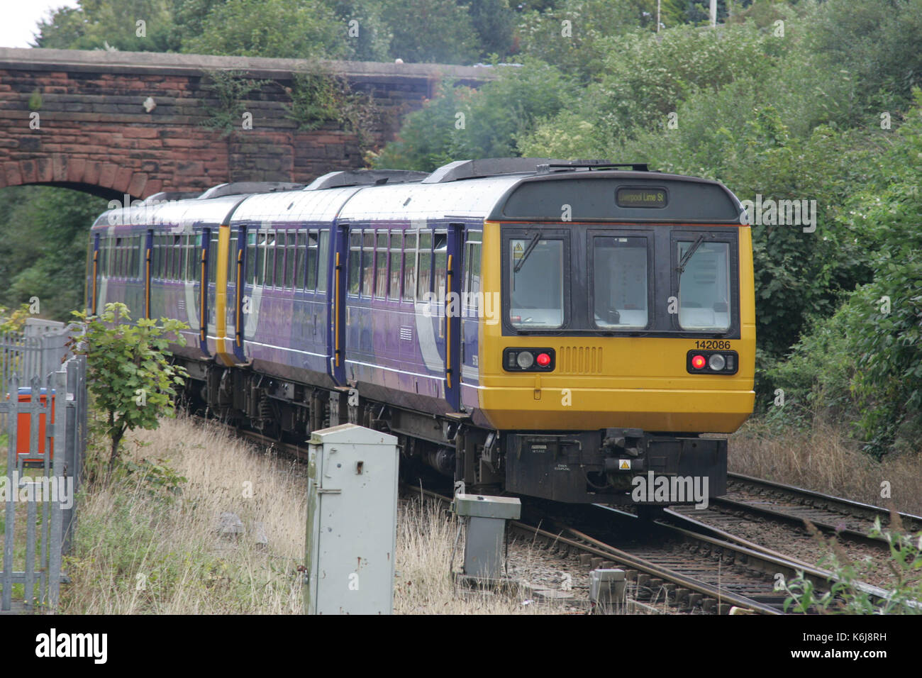 Trains working at Hunts Cross, Liverpool Stock Photo - Alamy