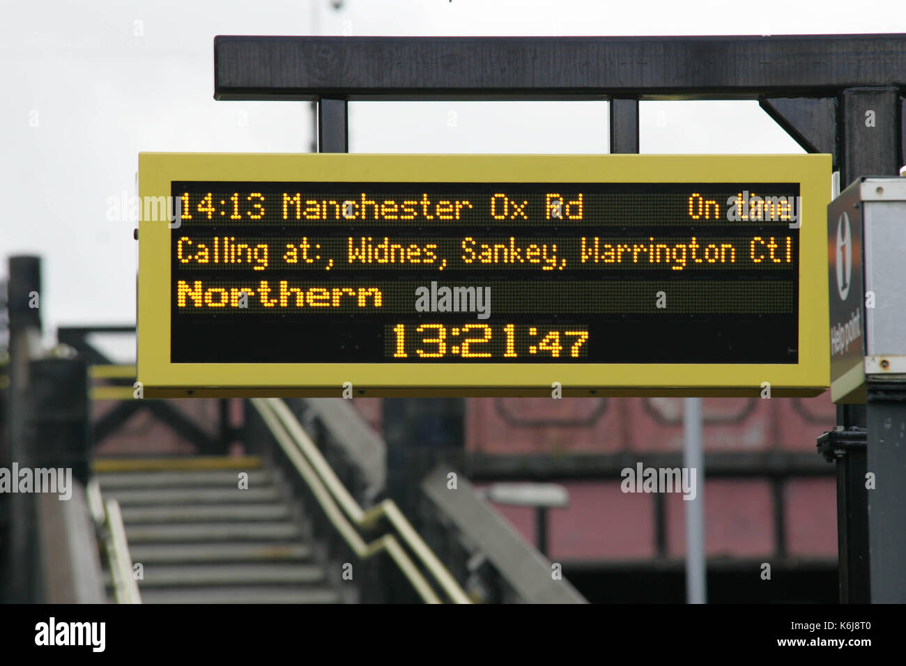 Trains working at Hunts Cross, Liverpool Stock Photo - Alamy
