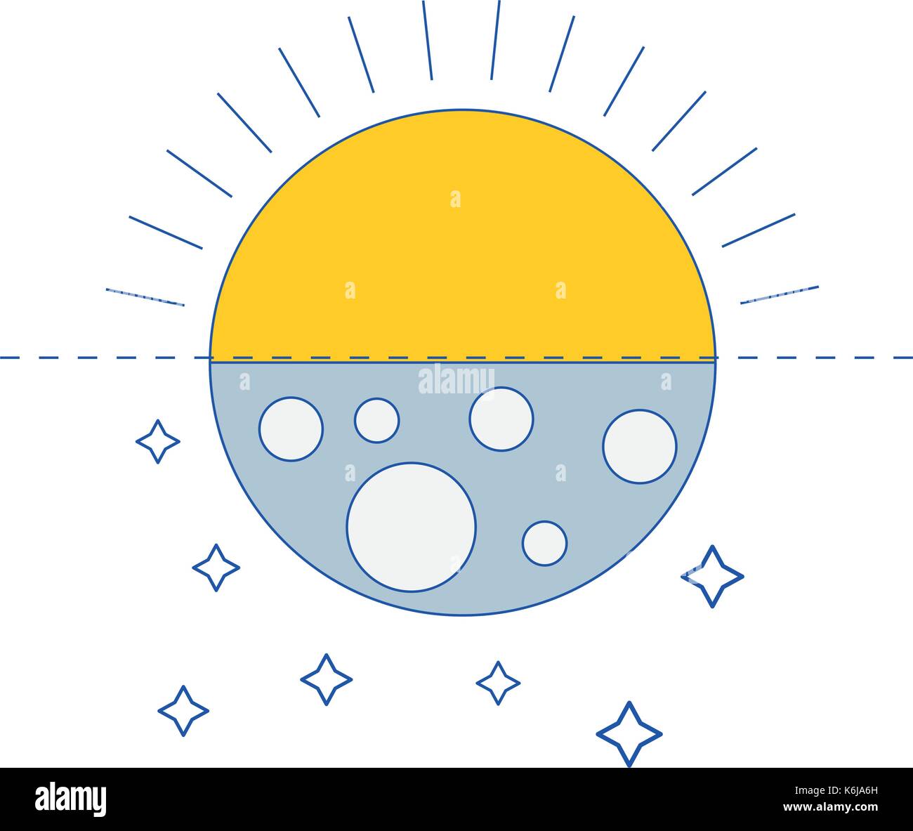eclipse of moon and sun universe mystic Stock Vector Image & Art - Alamy