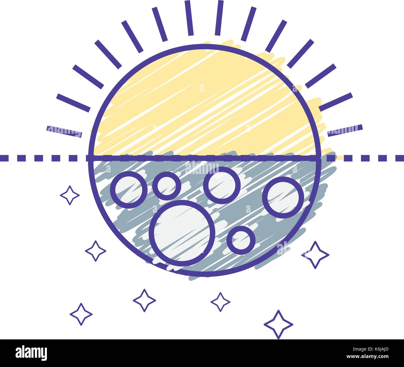 eclipse of moon and sun universe mystic Stock Vector Image & Art - Alamy