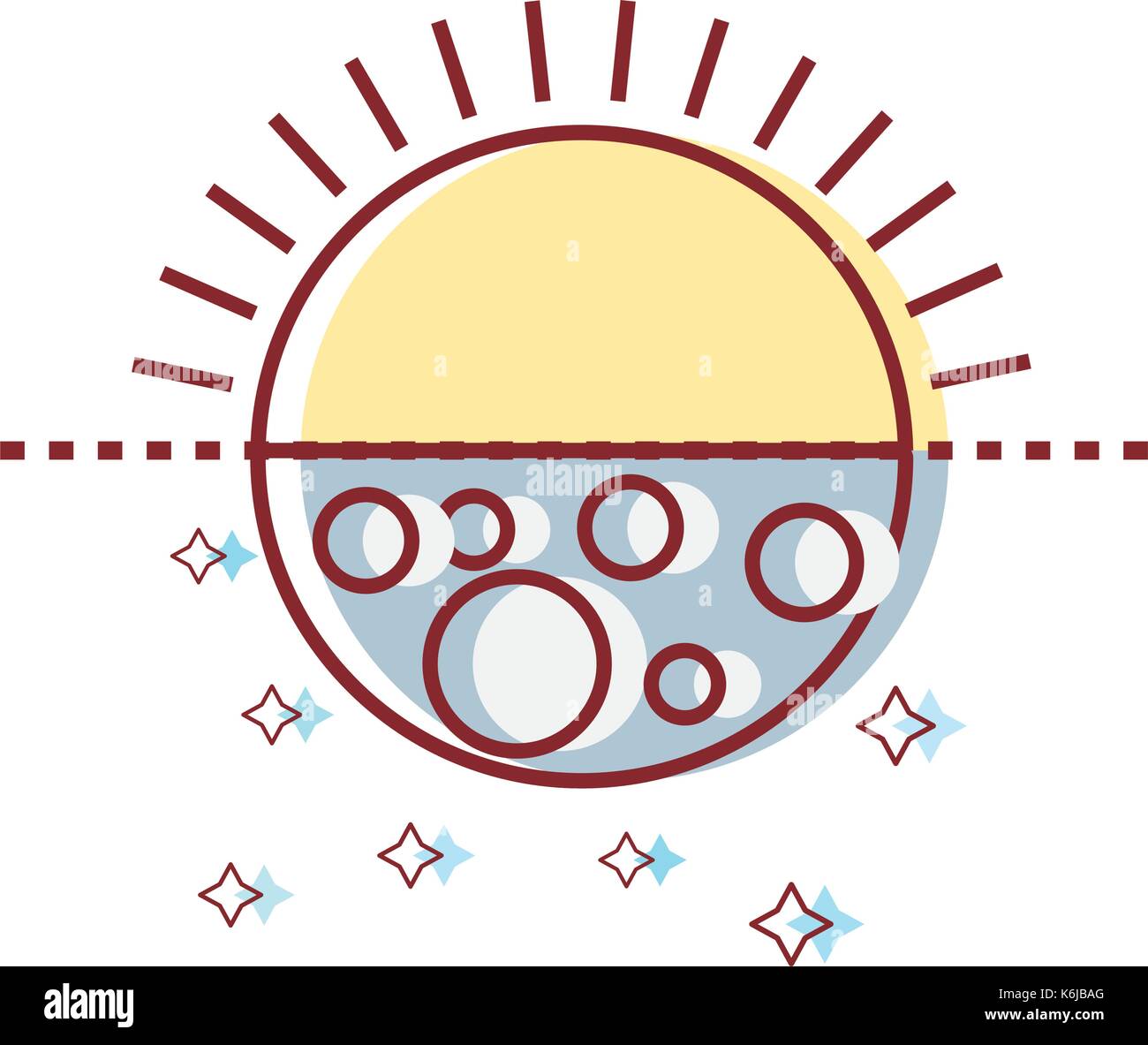 eclipse of moon and sun universe mystic Stock Vector Image & Art - Alamy