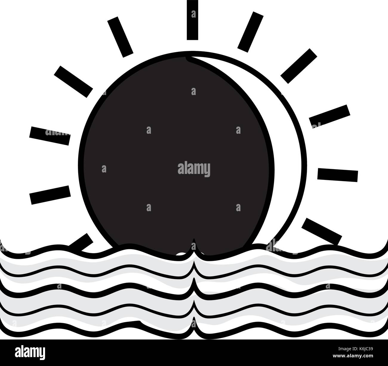 Sun flood Stock Vector Images - Alamy