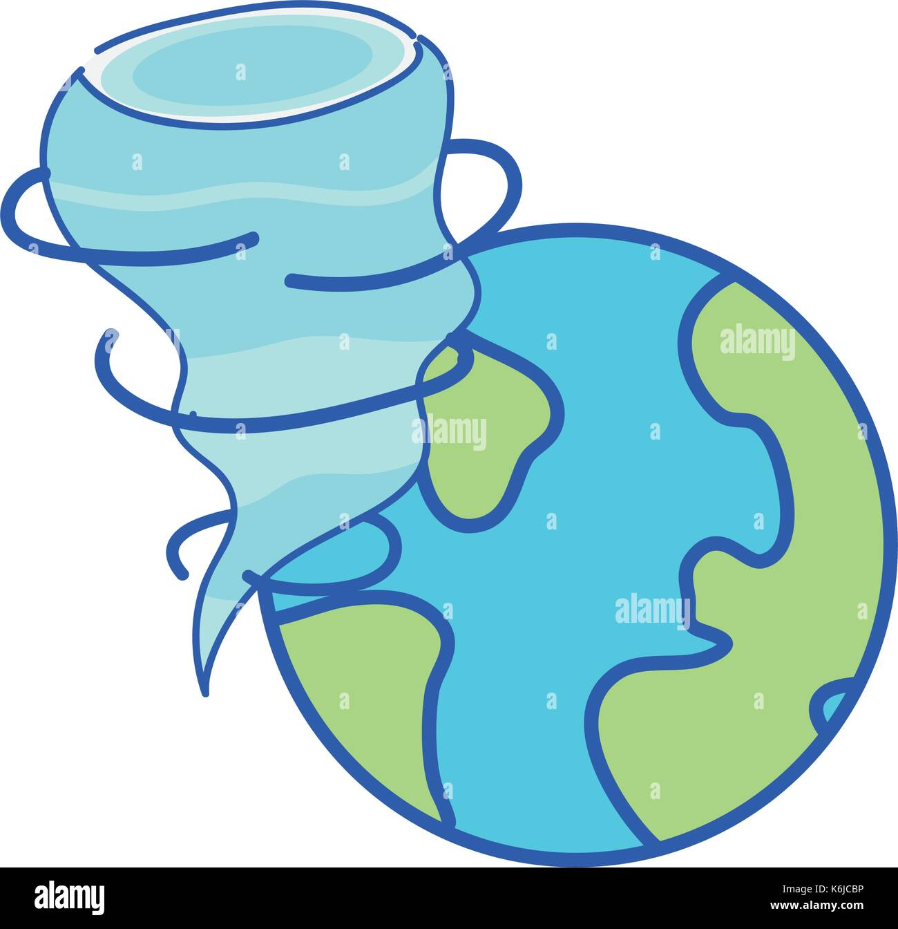earth planet with twister natural weather Stock Vector Image & Art - Alamy