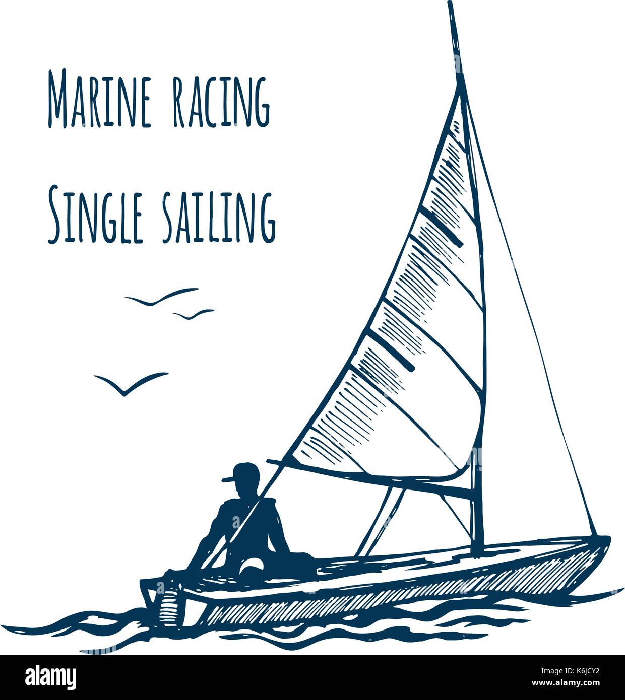 Boat siling hi-res stock photography and images - Alamy