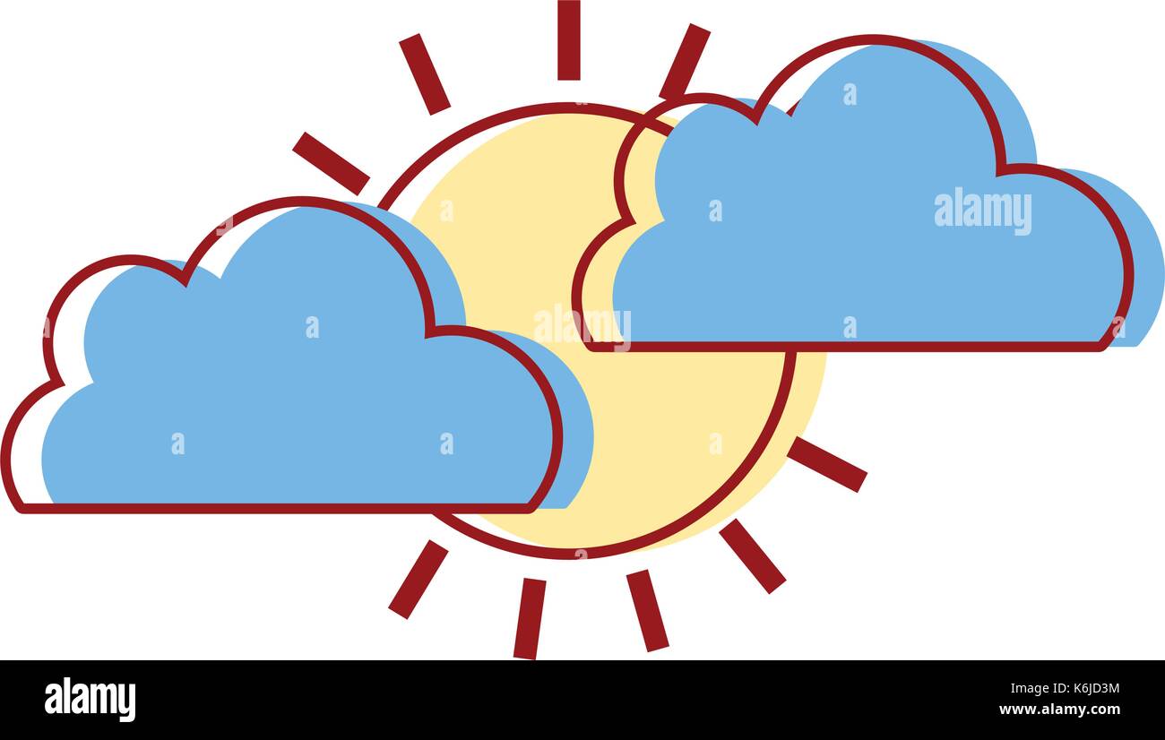clouds with tropical sun natural weather Stock Vector Image & Art - Alamy