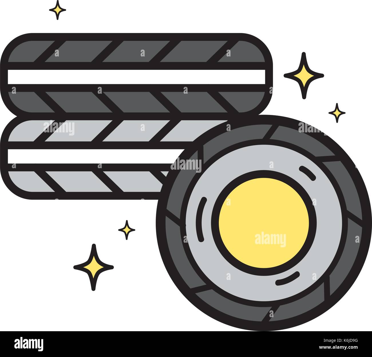 cute tires car style design Stock Vector Image & Art - Alamy