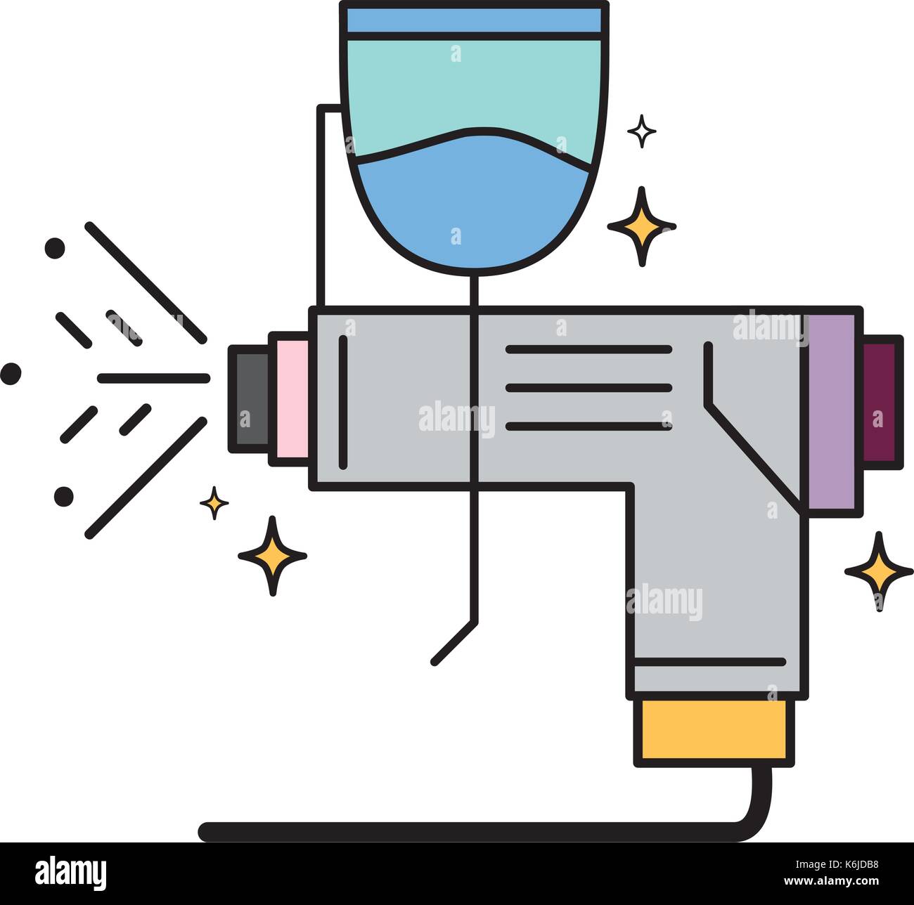 pistol oil injector element to car service Stock Vector Image & Art - Alamy