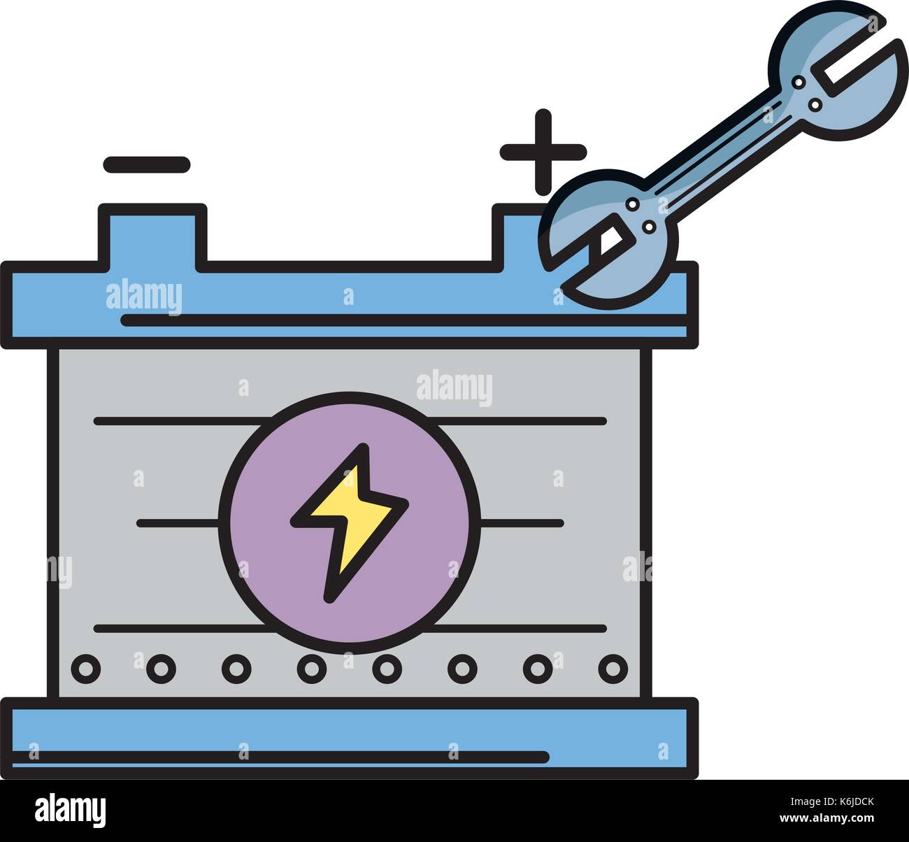 battery car service to mechanical repair Stock Vector Image & Art - Alamy