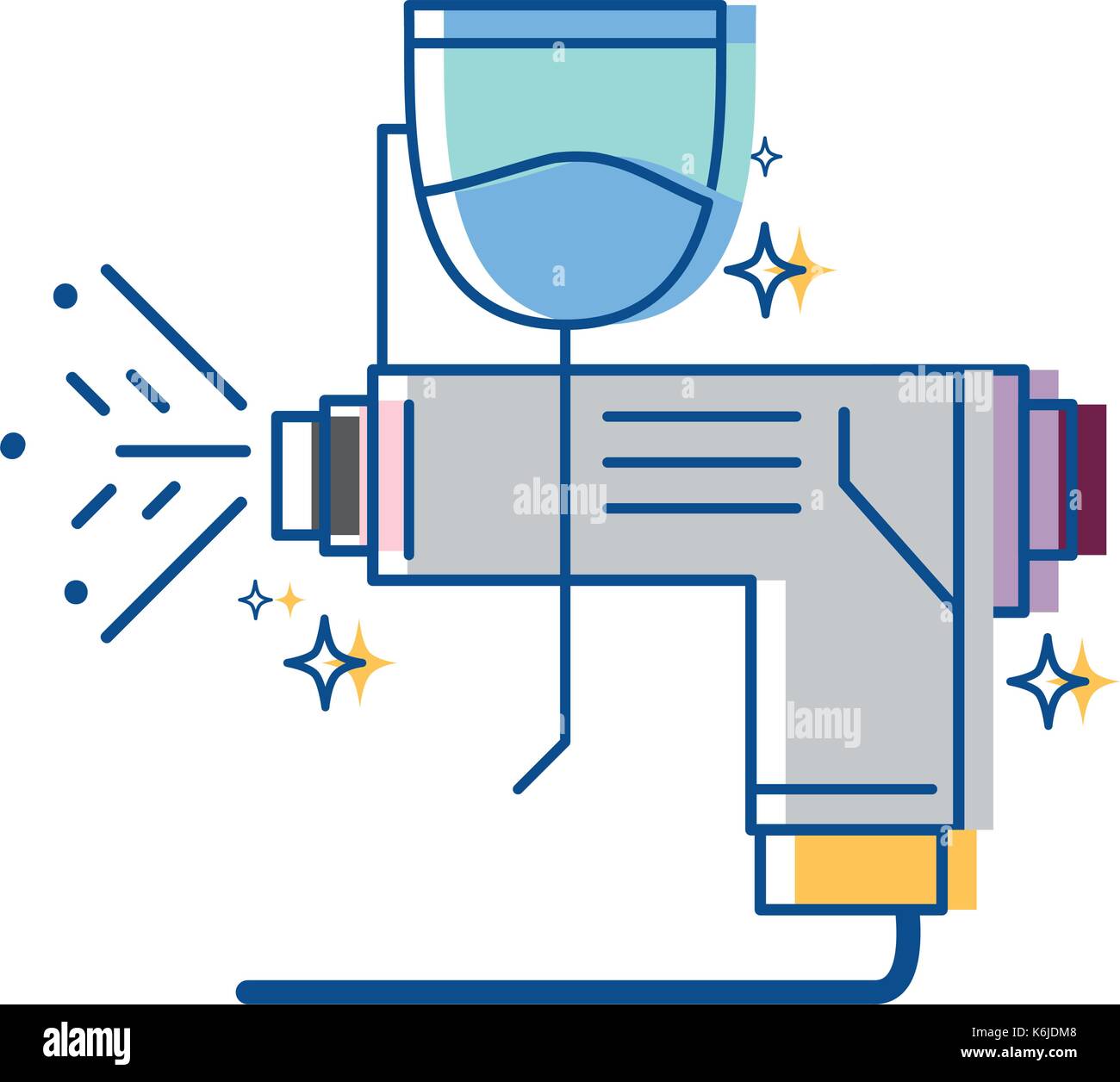 pistol oil injector element to car service Stock Vector Image & Art - Alamy