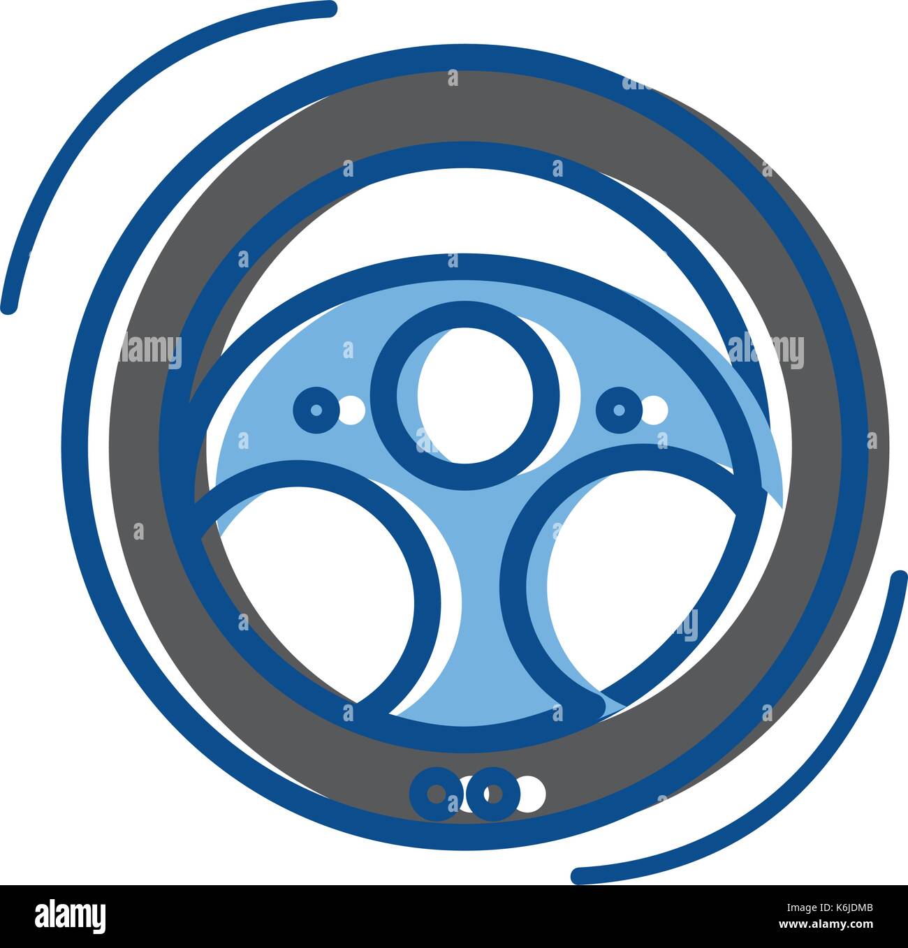 steering wheel car element to can drive Stock Vector Image & Art - Alamy