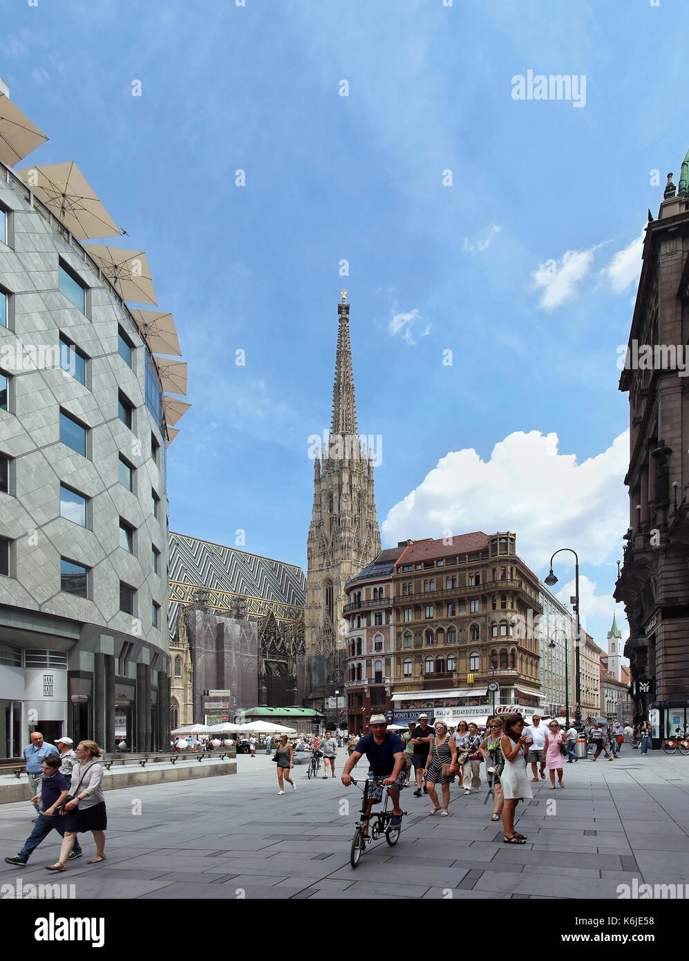 VIENNA, AUSTRIA - JULY 12, 2015; One of the most famous squares St ...