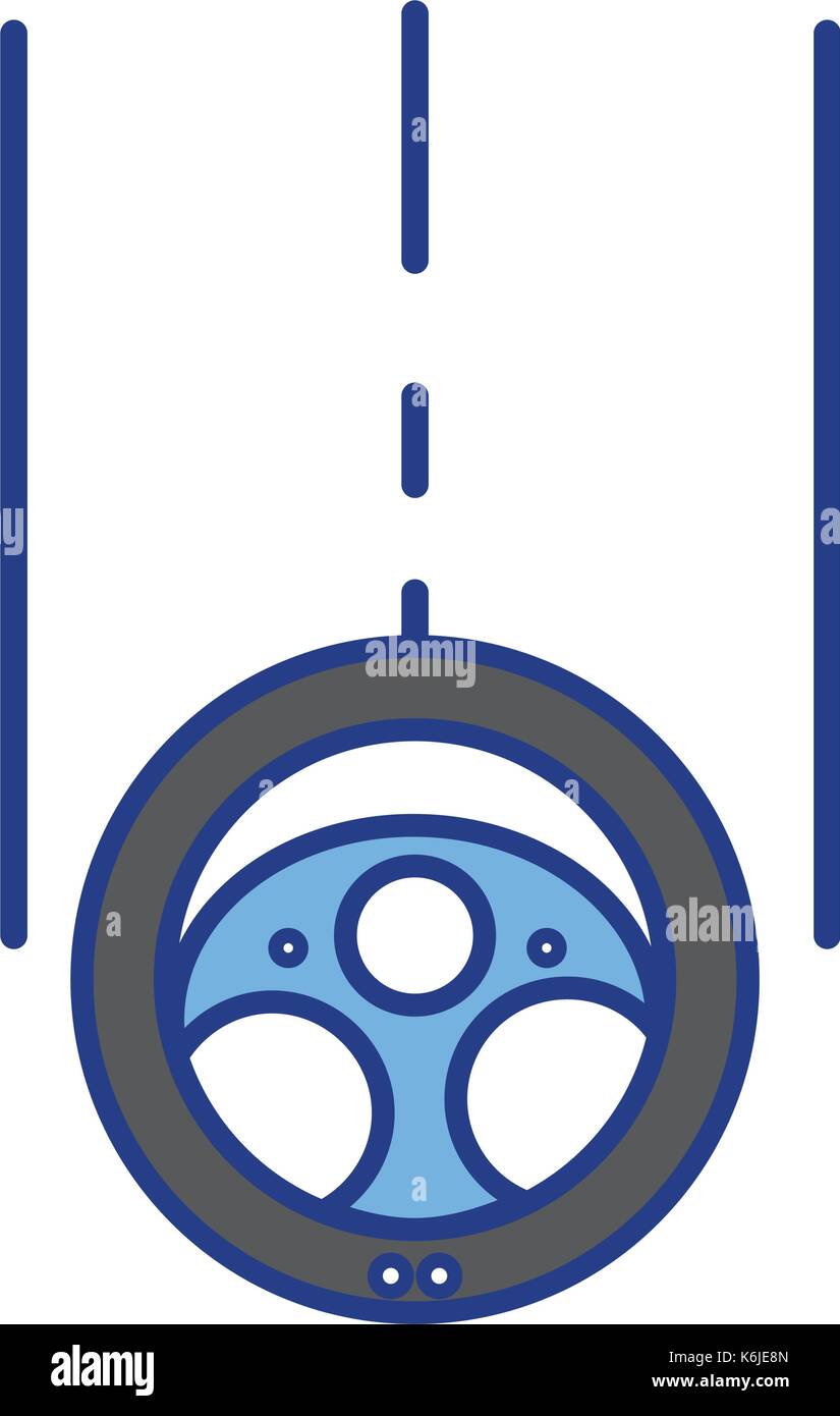 steering wheel car element to can drive Stock Vector Image & Art - Alamy