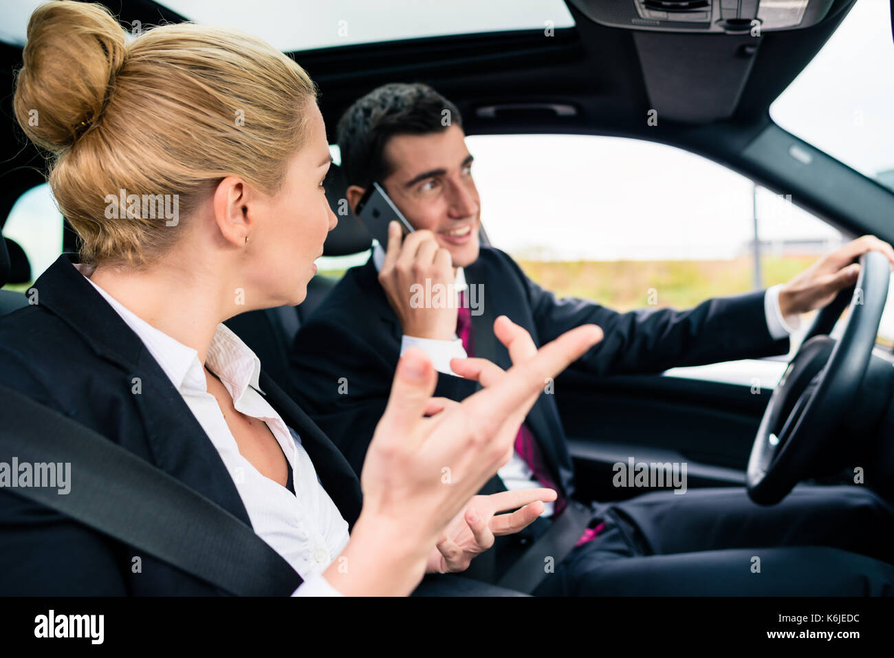 Angry in car hi-res stock photography and images - Alamy