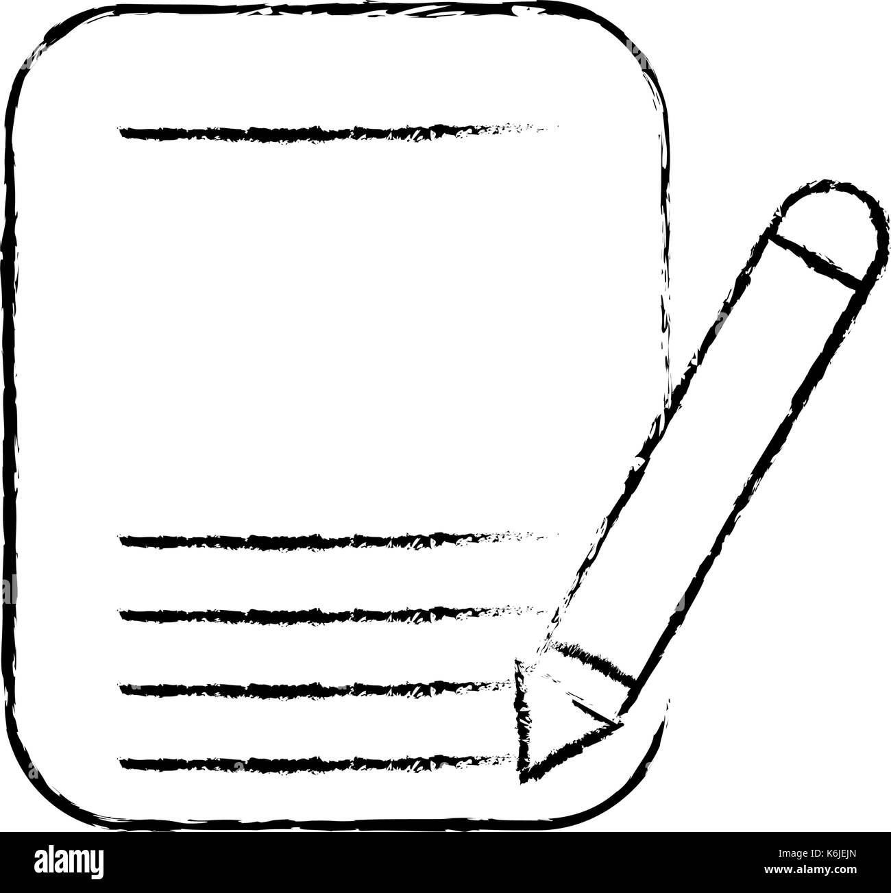 figure business document information with pencil tool Stock Vector ...
