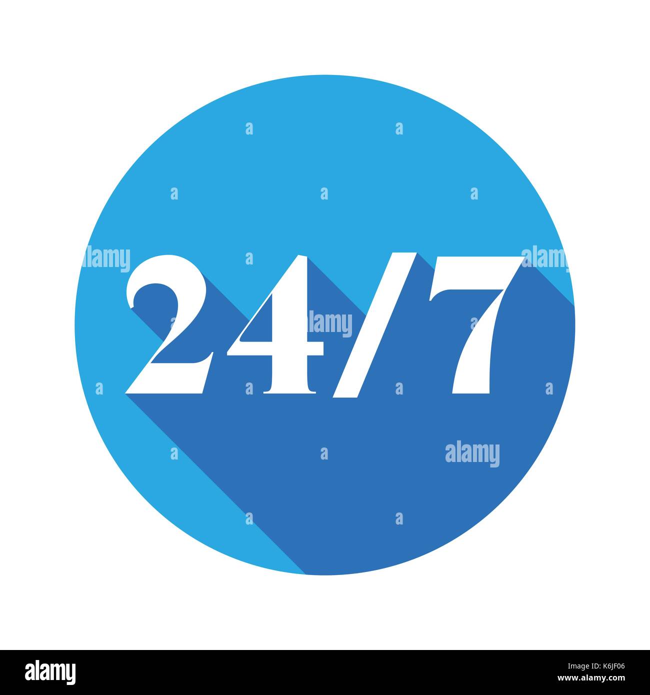 24 7 assistance icom sign vector Stock Vector Image & Art - Alamy