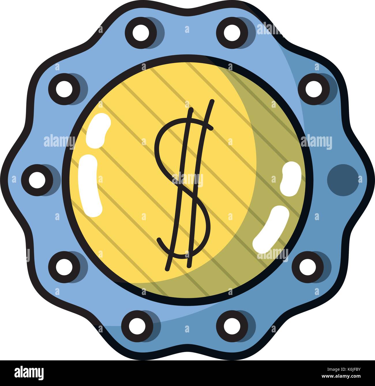 metal emblem money sign design Stock Vector Image & Art - Alamy