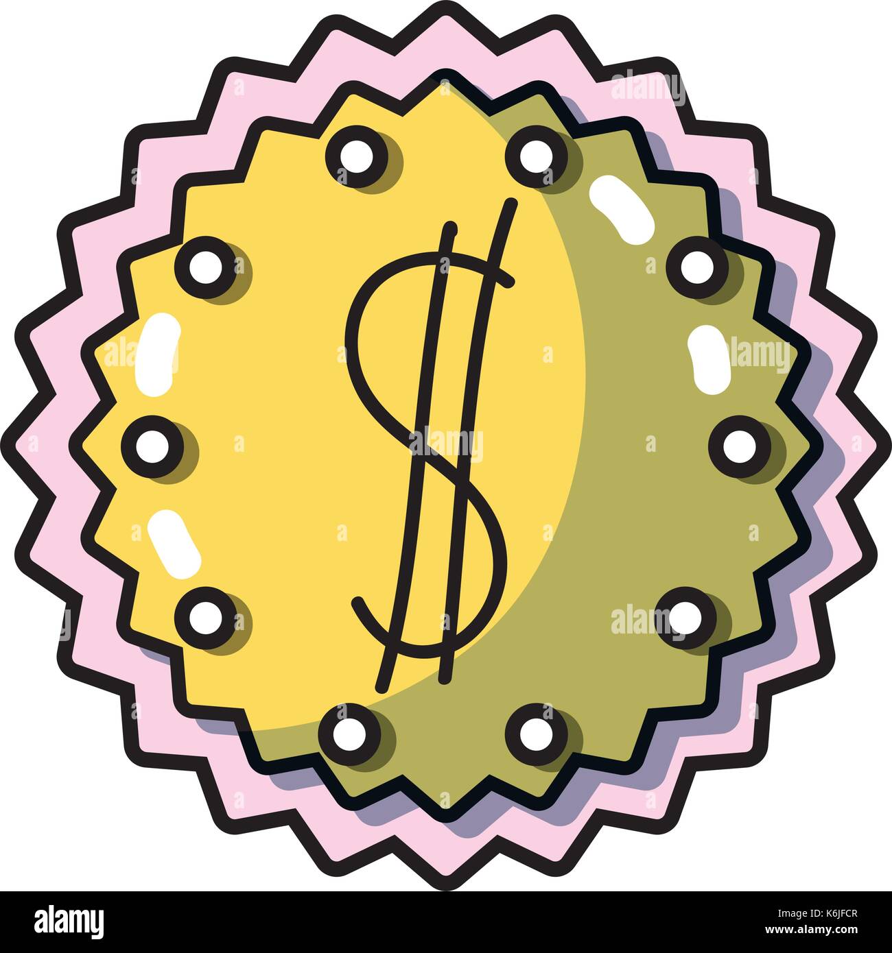 metal emblem money sign design Stock Vector Image & Art - Alamy