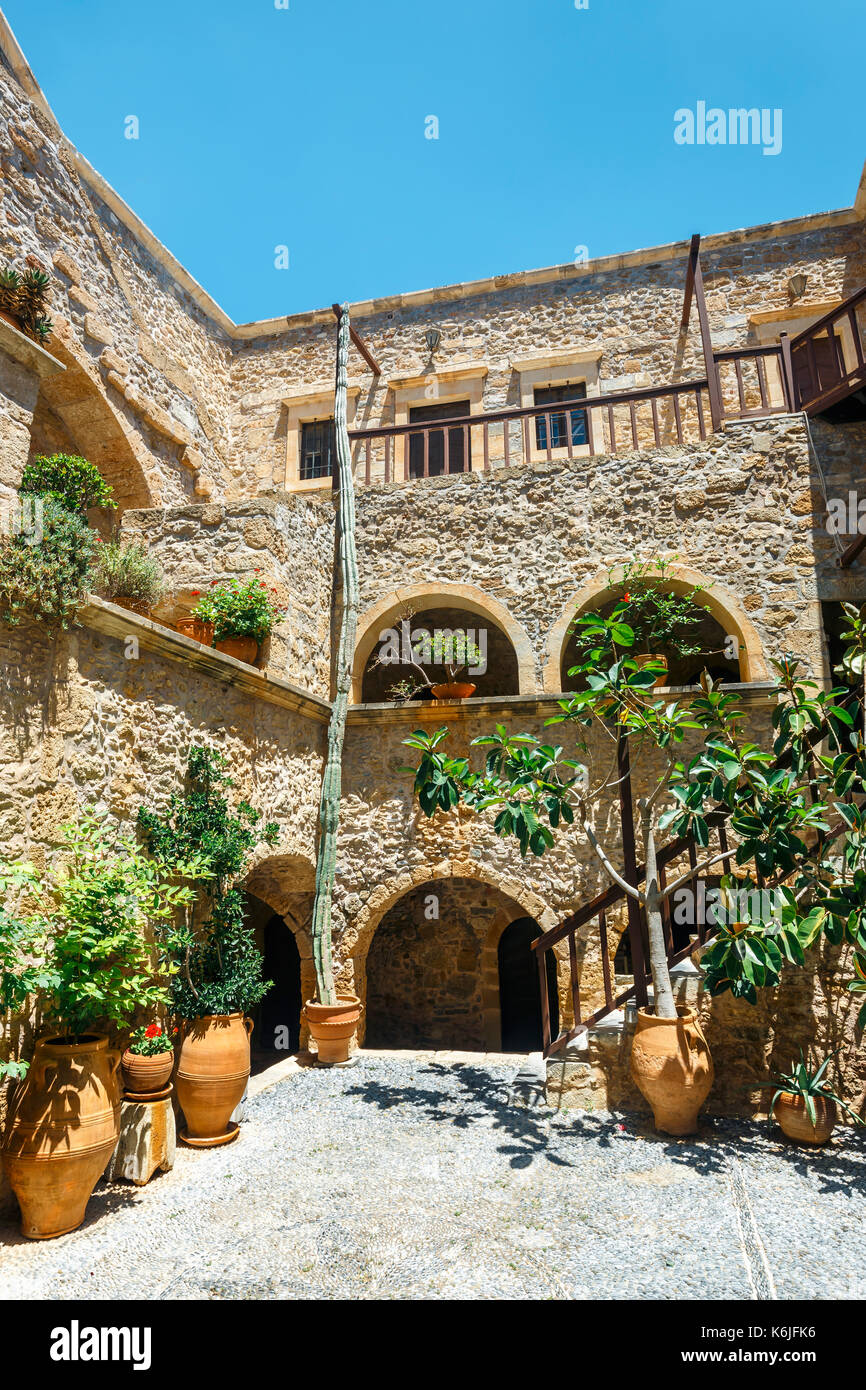 Church of Toplou Monastery. It is a Eastern Orthodox monastery in the ...