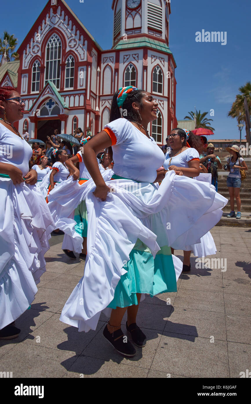 Female dancers from the group Tumba Carnaval, performing at the annual ...