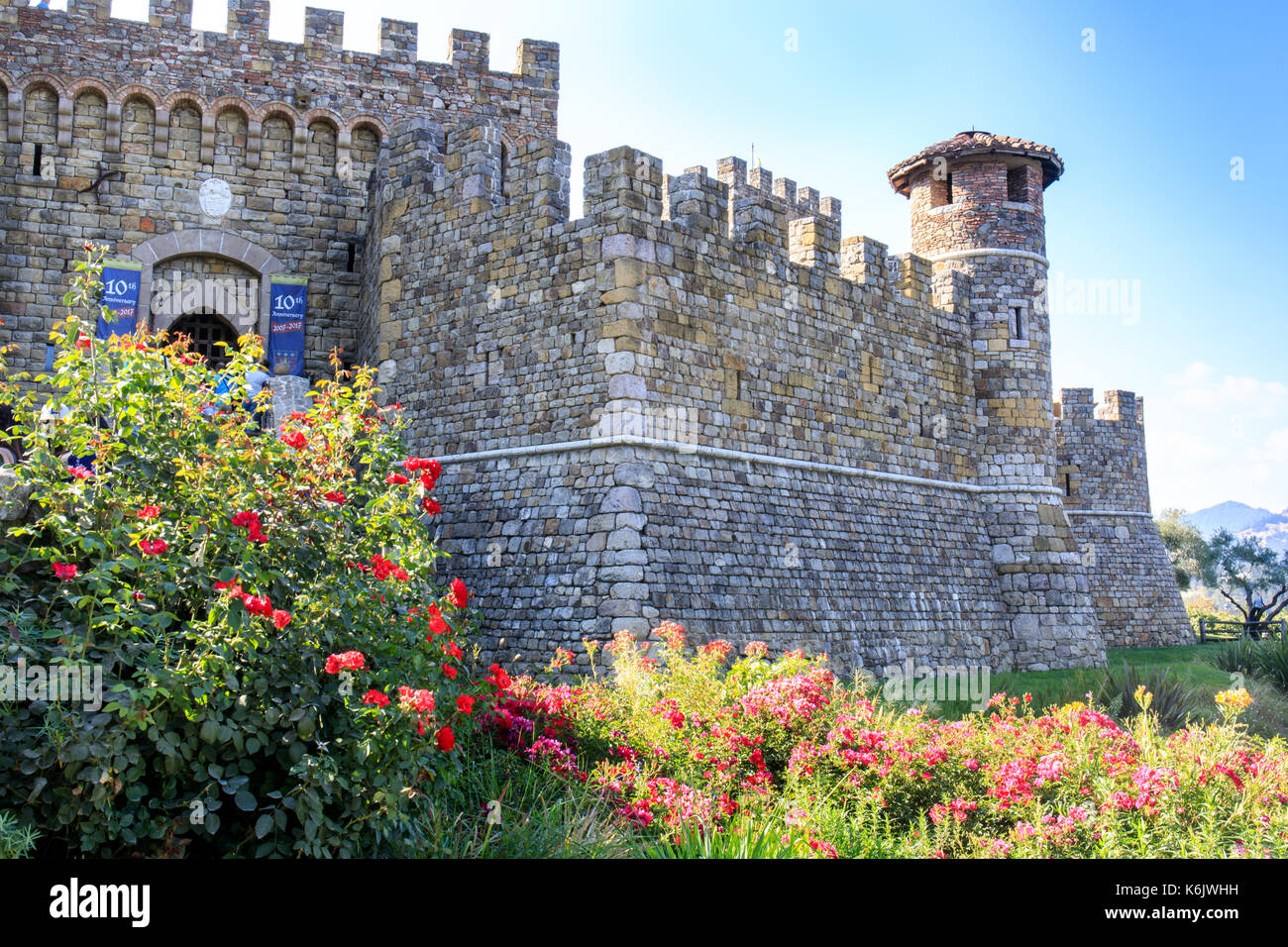 Calistoga, Napa Valley, California, USA - September 9, 2017: Castello ...