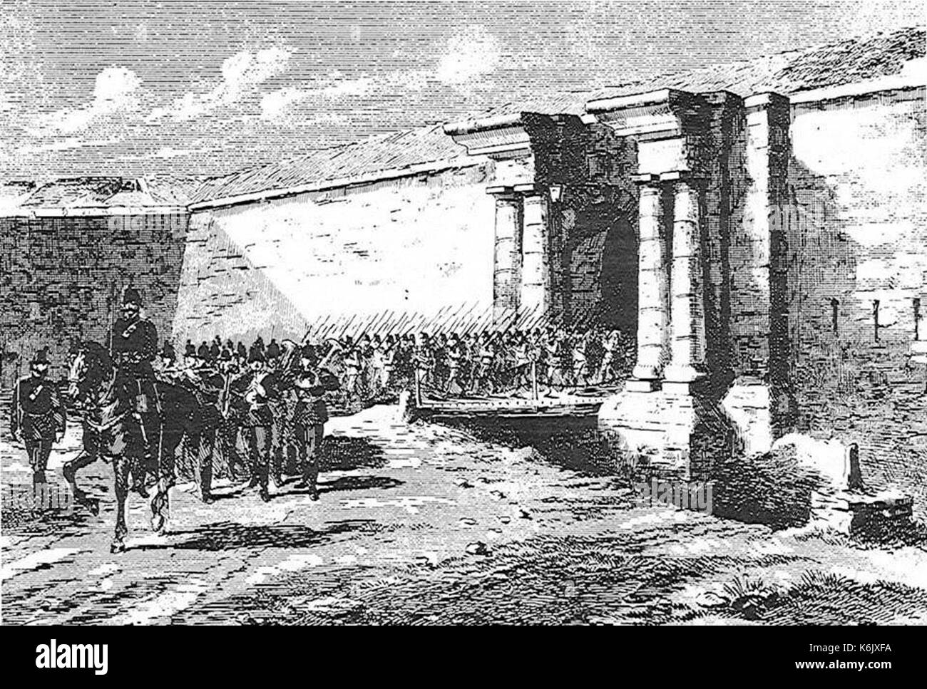 Depart du 69e regiment de la citadelle de Quebec, Canadian Illustrated ...