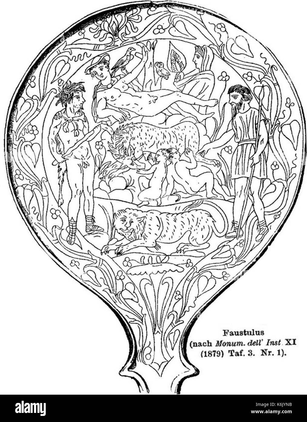 Bolsena mirror Roscher Lexikon p1465 Stock Photo - Alamy