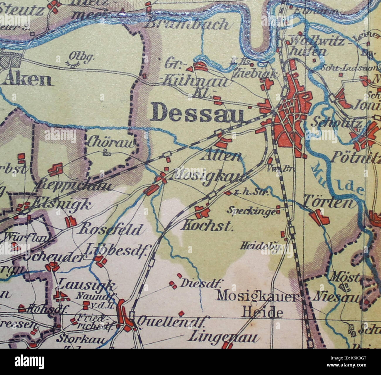 Anhalt map hi-res stock photography and images - Alamy