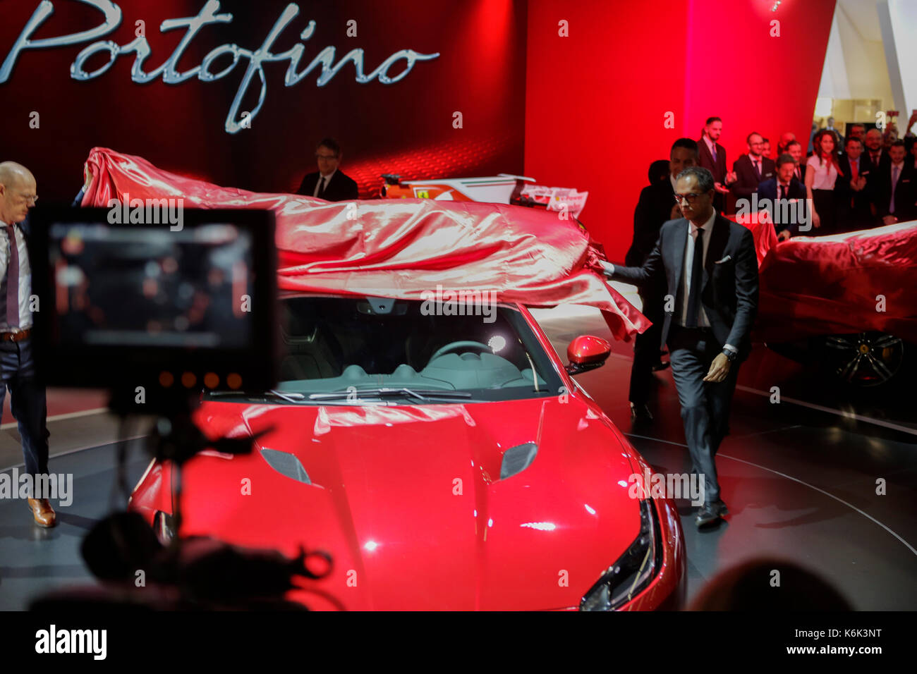 Frankfurt, Germany. 12th Sep, 2017. The Ferrari Portofino is unveiled ...