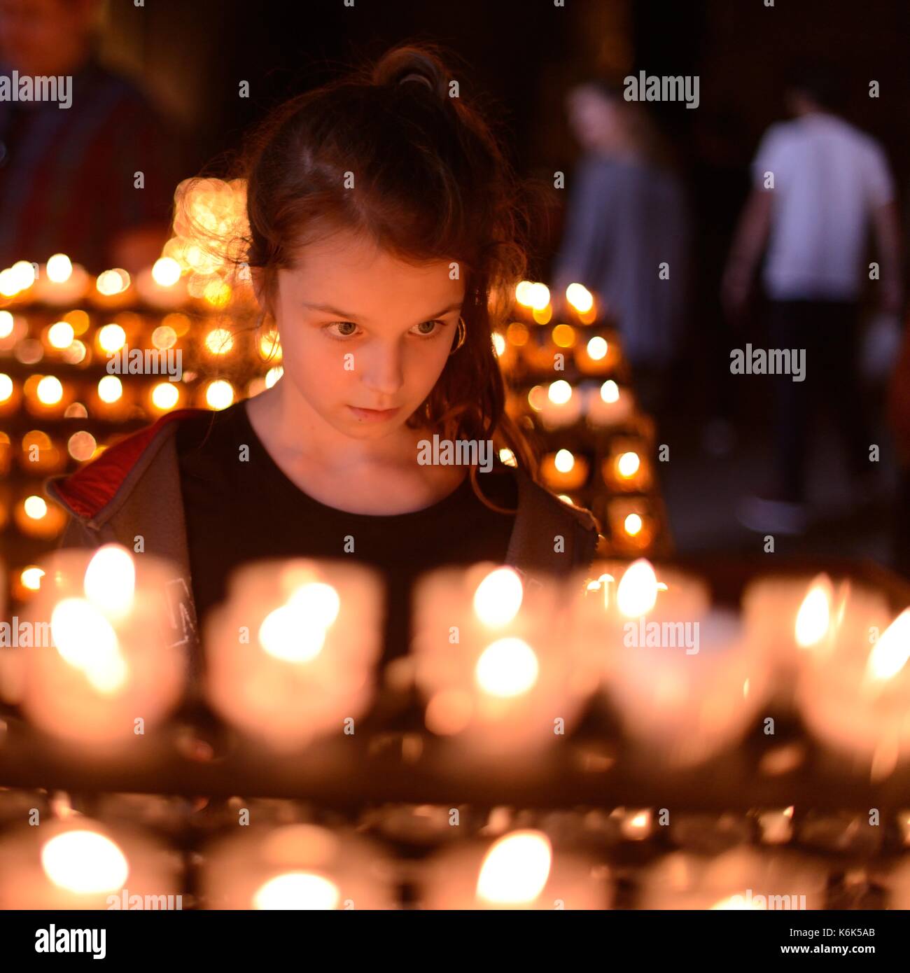 Catholic church candles lightning hi-res stock photography and images ...