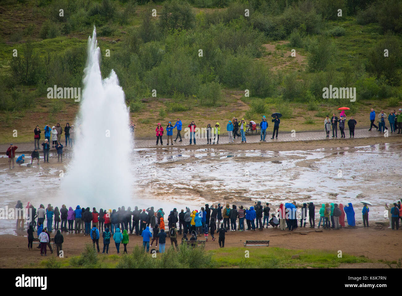 Strokkur geyser at Iceland Stock Photo - Alamy