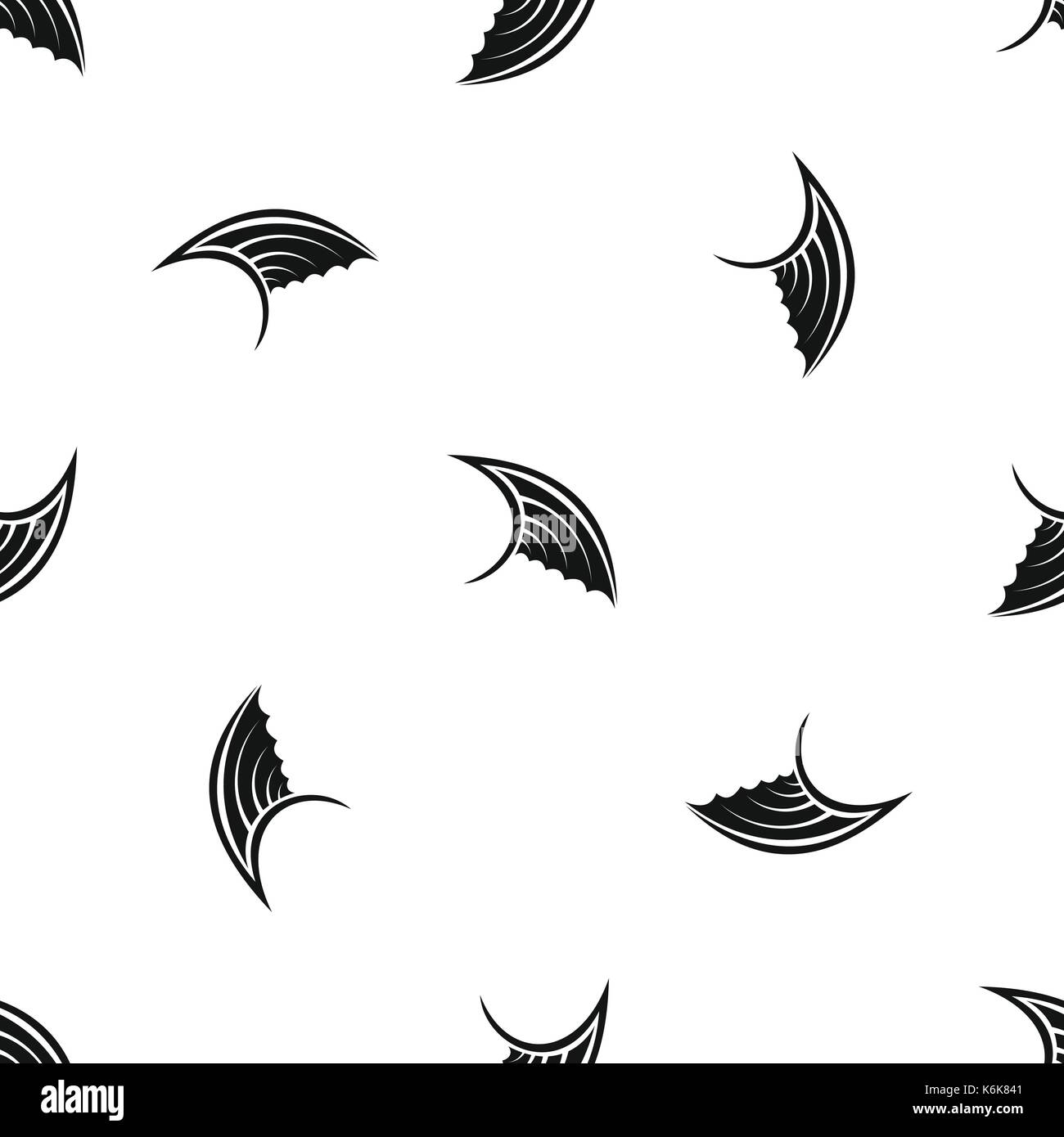 Wing pattern seamless black Stock Vector Image & Art - Alamy