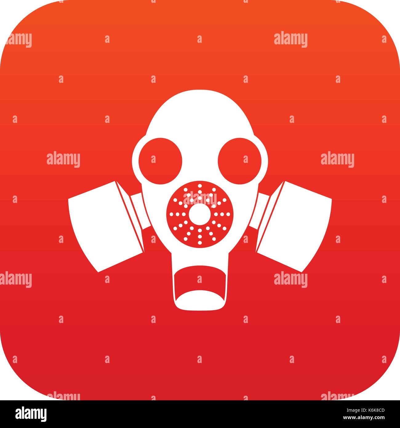 Black gas mask icon digital red Stock Vector Image & Art - Alamy