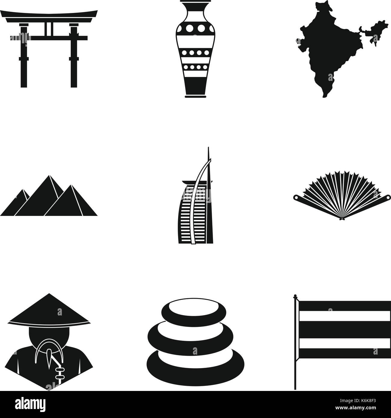 Religious place icons set, simple style Stock Vector Image & Art - Alamy