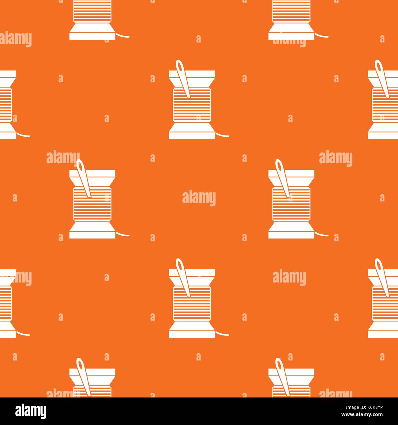 Needle and wooden cotton reel Stock Vector Images - Alamy