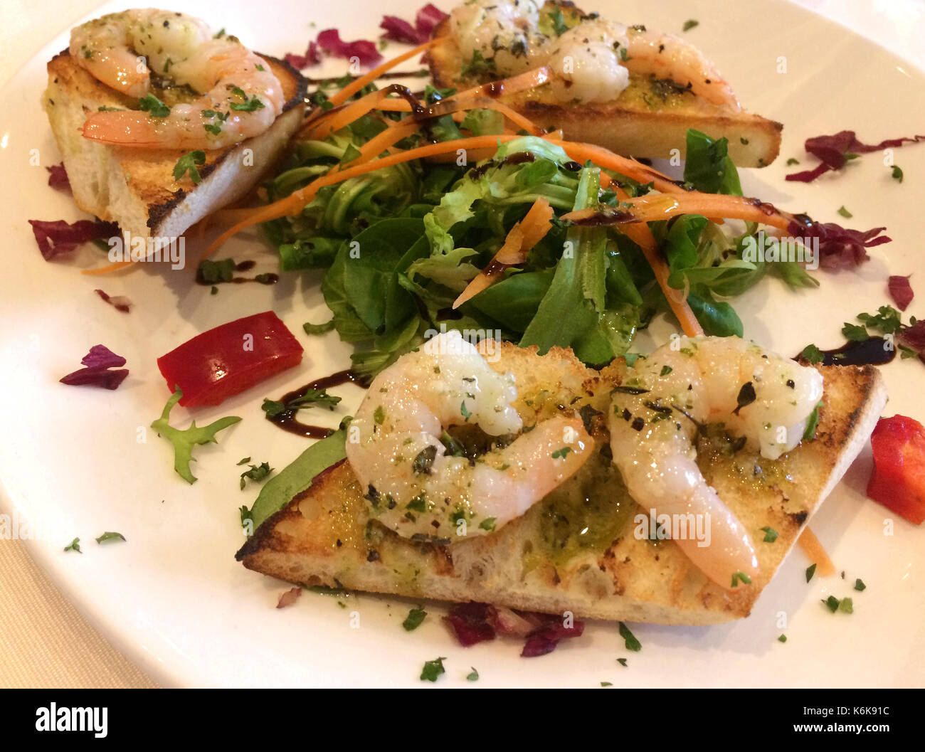 Bruschetta with prawns italy hi-res stock photography and images - Alamy